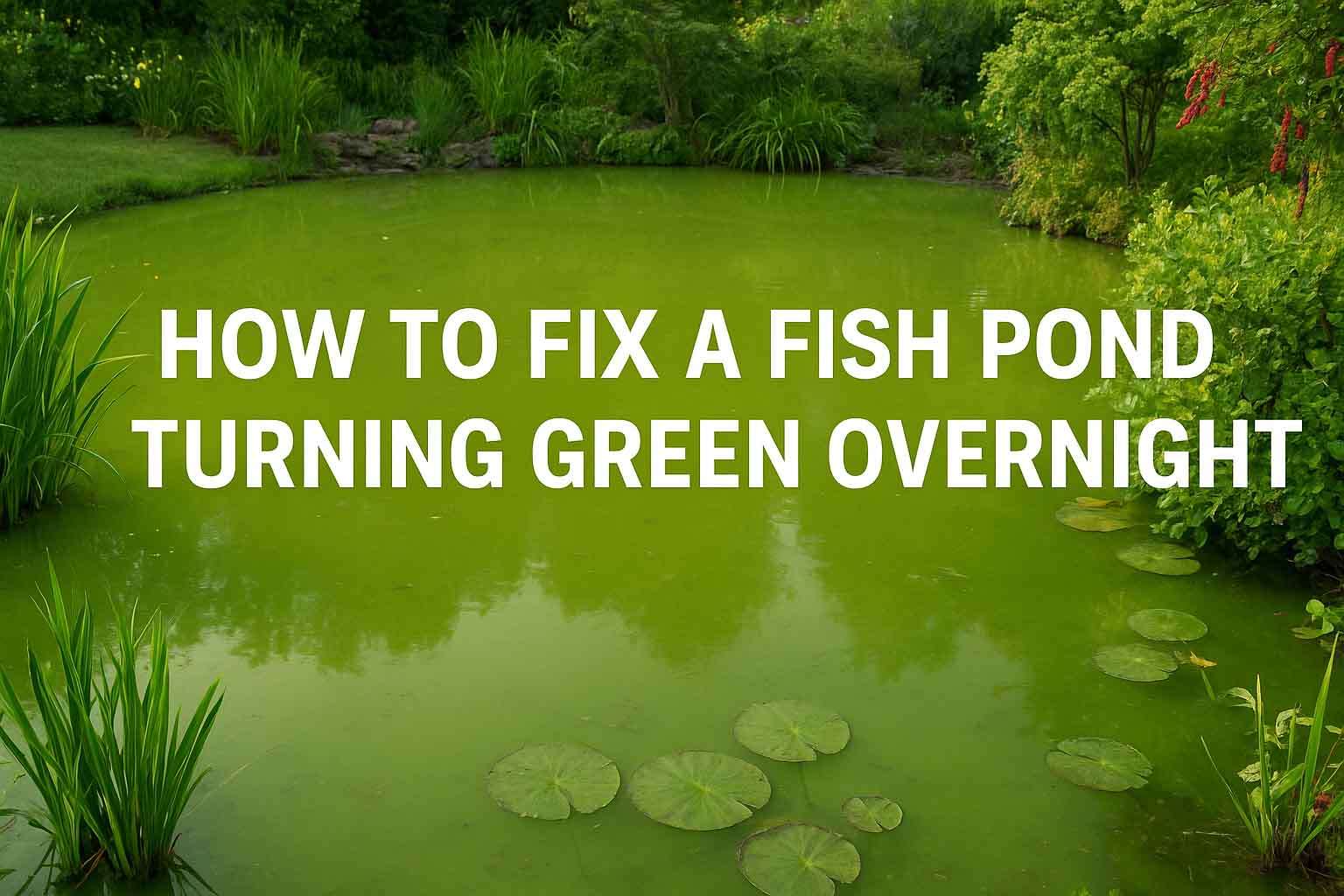 BioGlobe - How to Fix a Fish Pond Turning Green Overnight