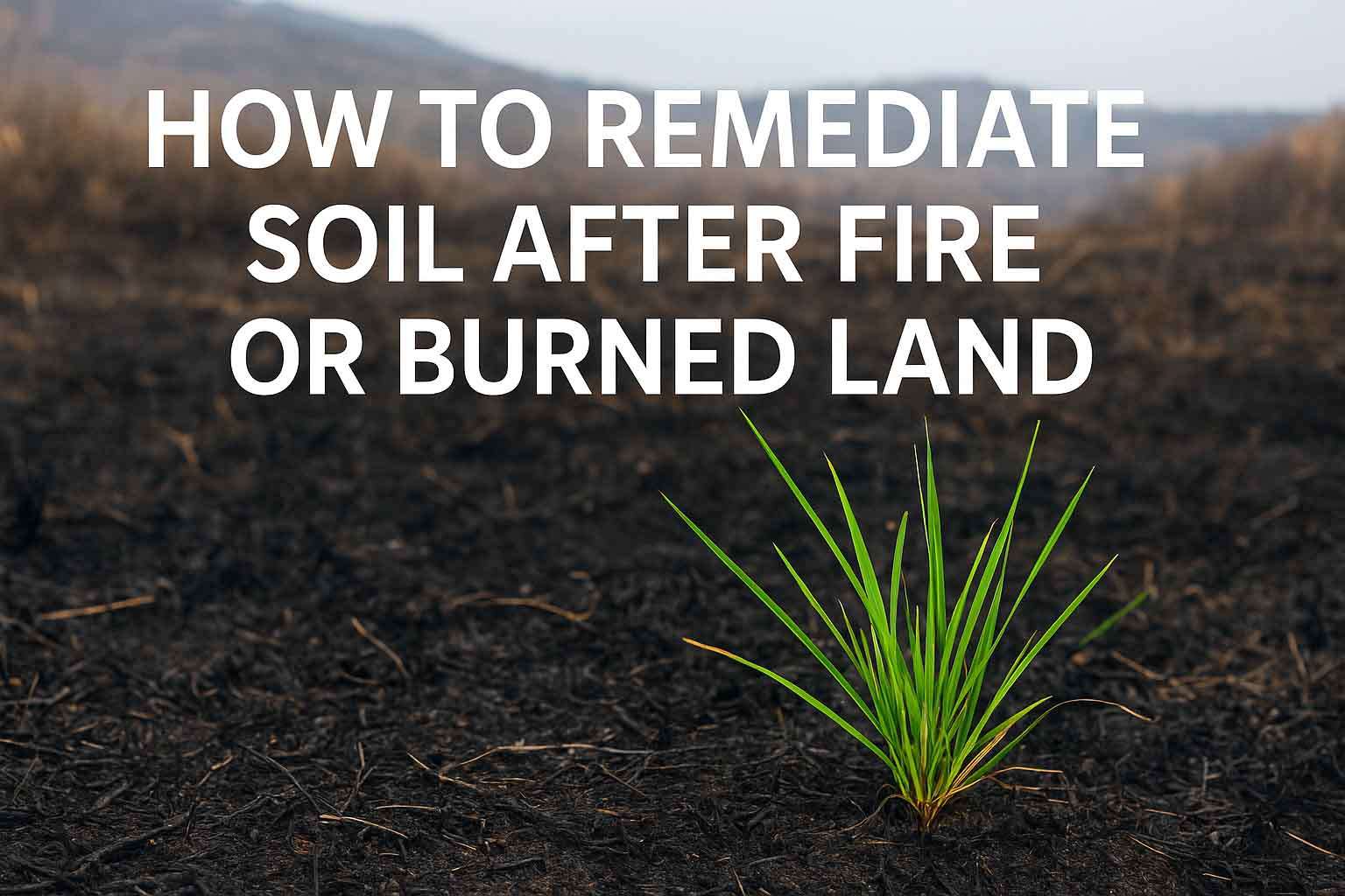 BioGlobe - How to Remediate Soil After Fire or Burned Land
